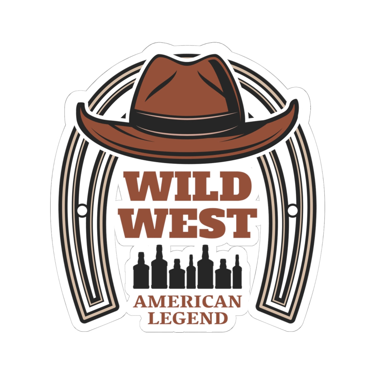 Kiss-Cut Stickers - Wild West - American Legend – Cowboy Stickers Plus